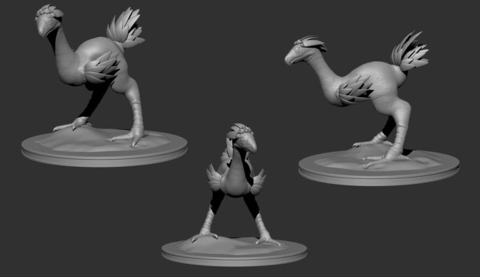 chocobo 3D model 3D printable | CGTrader