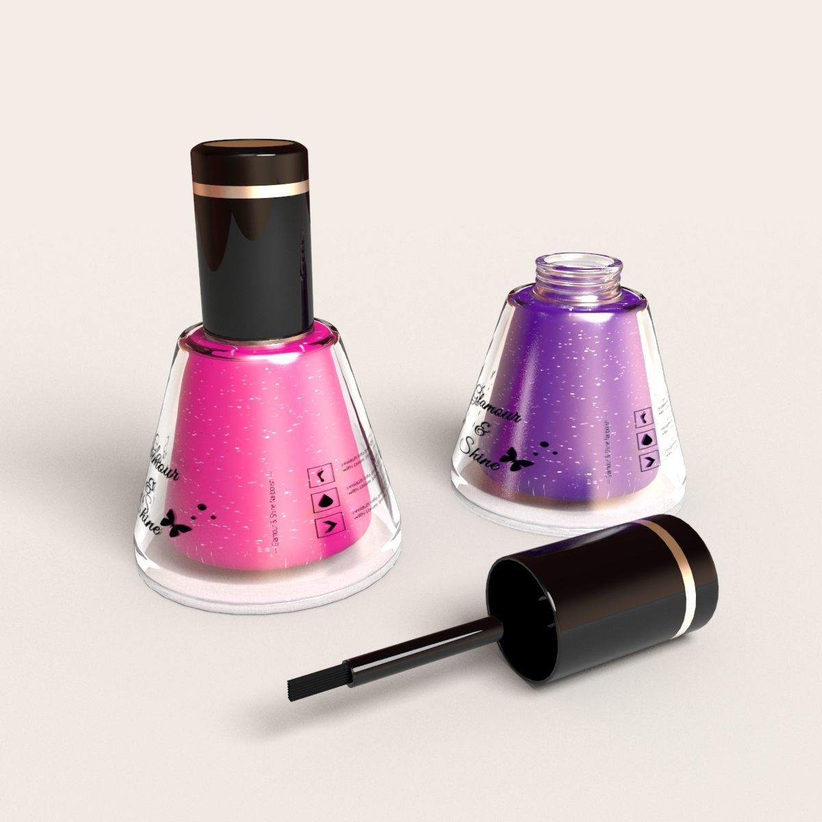 Glossy Nail Polish 3D model | CGTrader