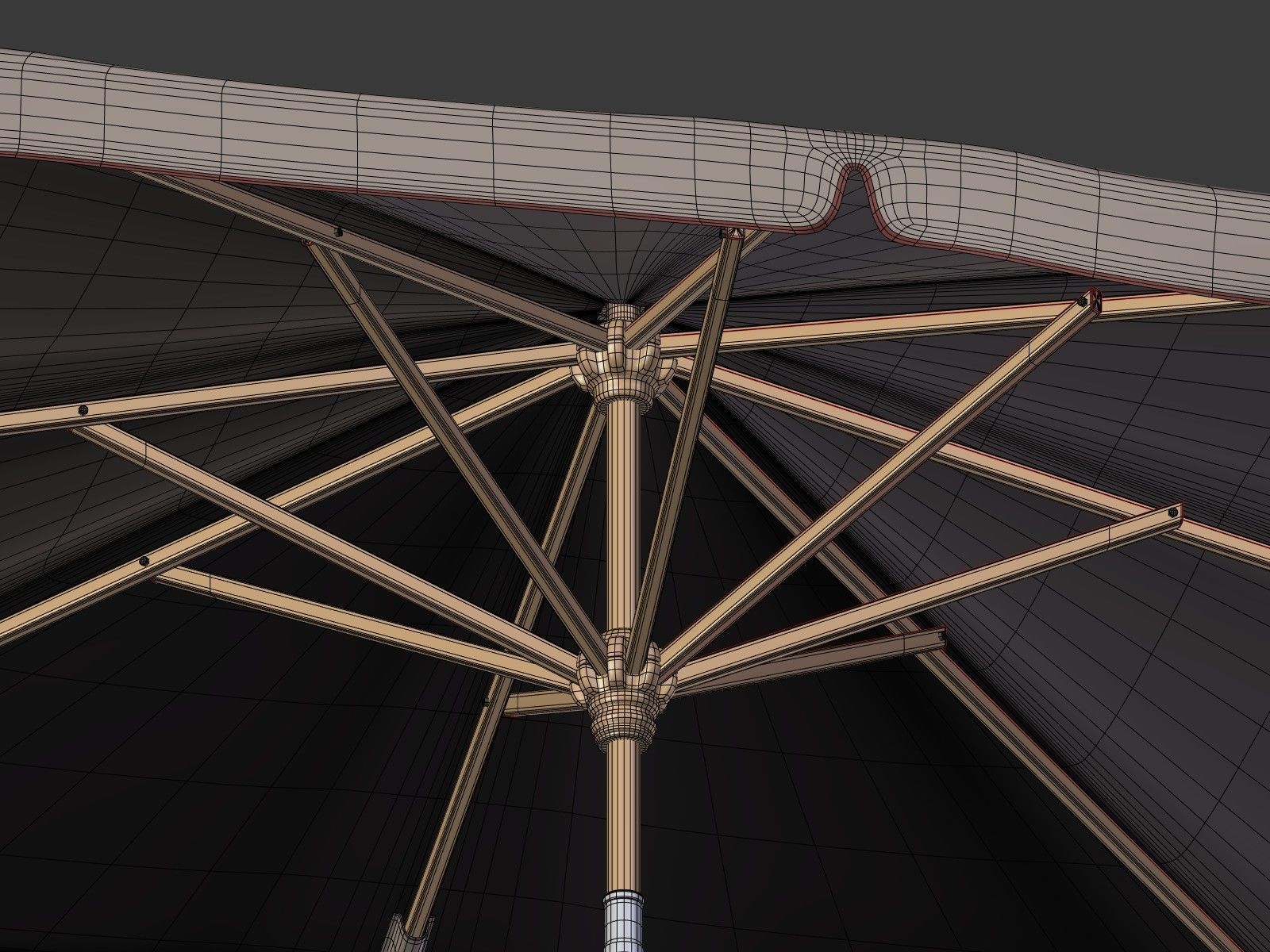 3D model Umbrella Patio Parasol 3 VR / AR / low-poly | CGTrader