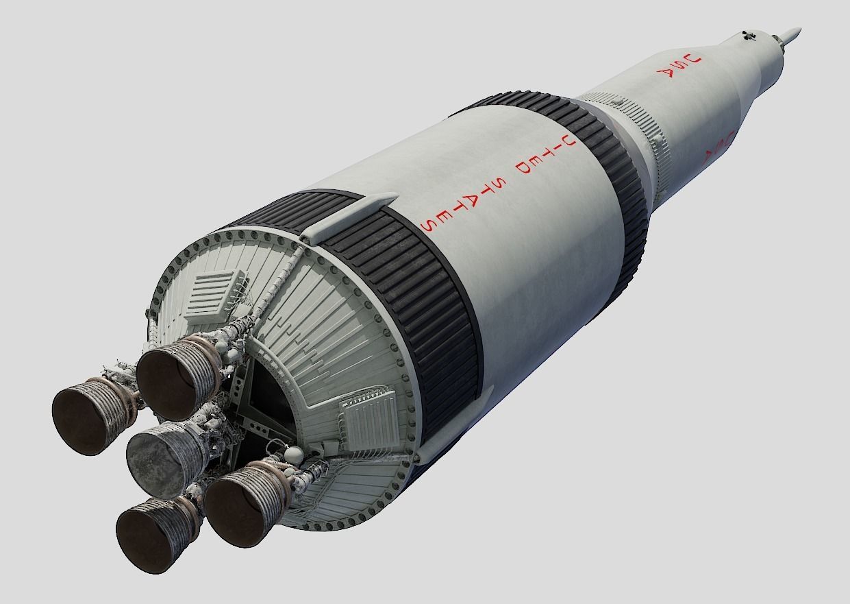 saturn-5 rocket 3D model | CGTrader