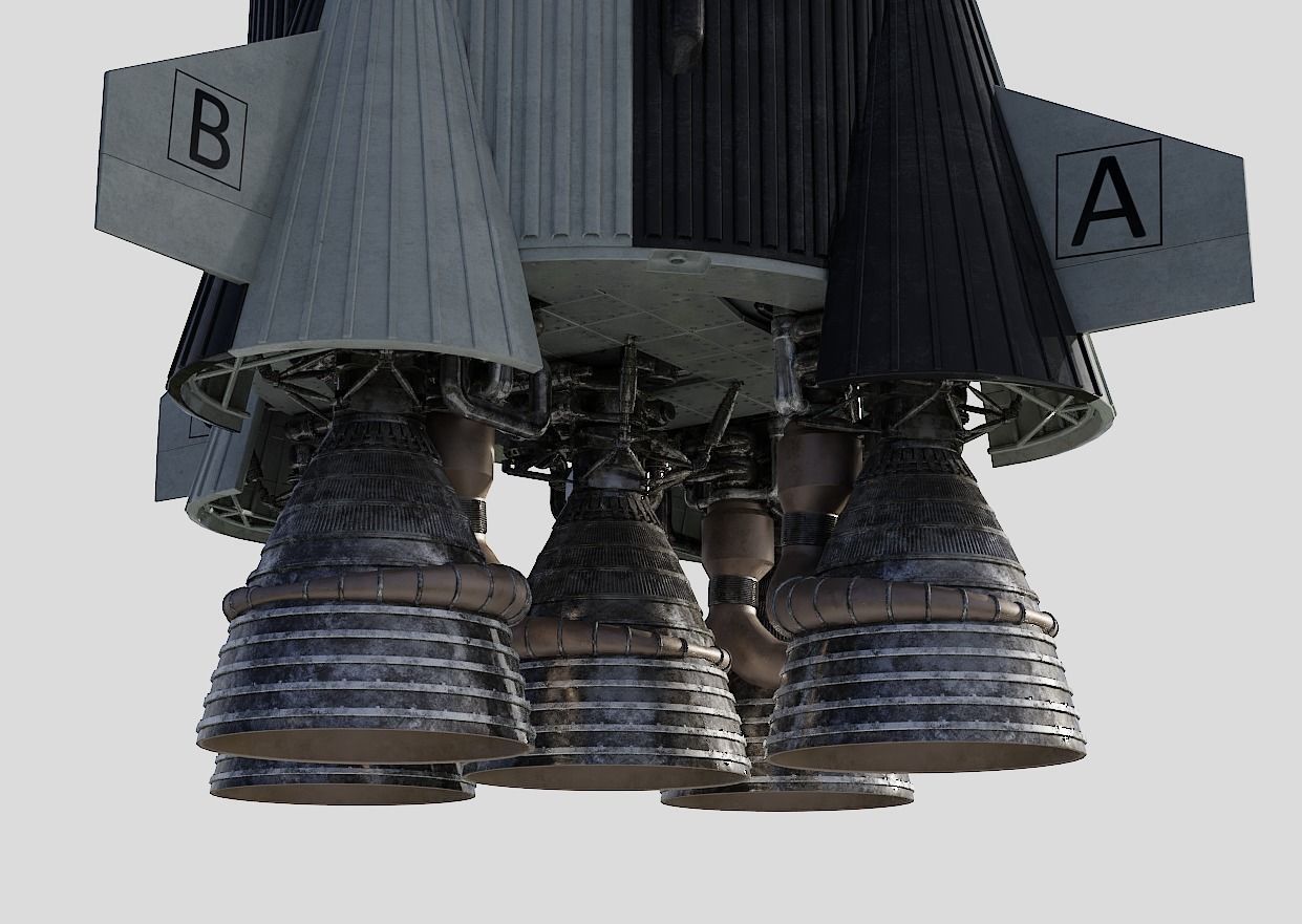 saturn-5 rocket 3D model | CGTrader