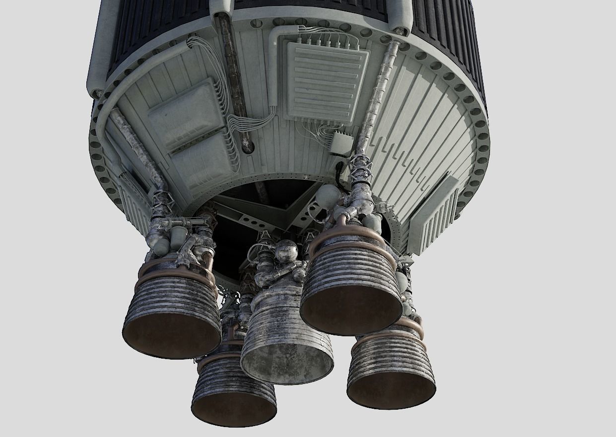 saturn-5 rocket 3D model | CGTrader