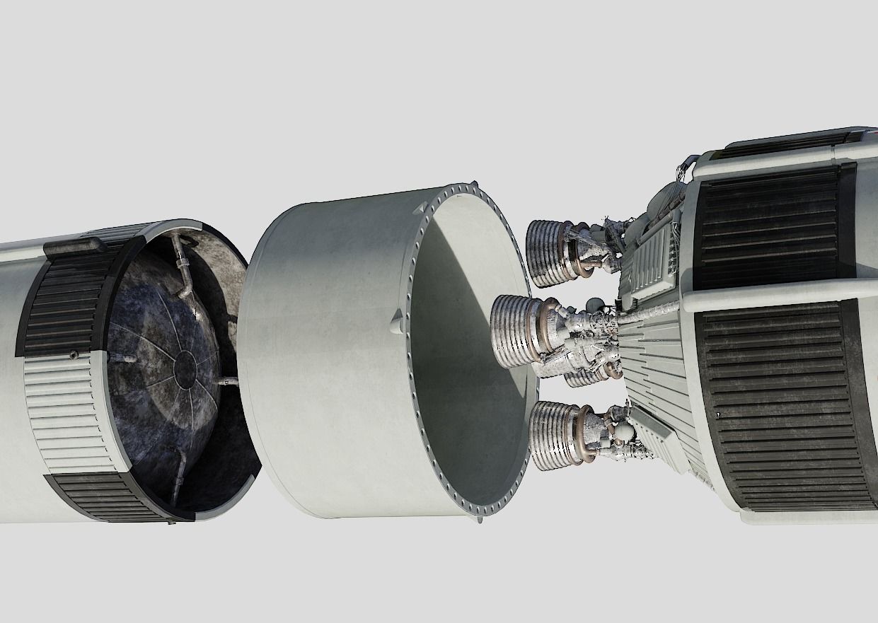 saturn-5 rocket 3D model | CGTrader