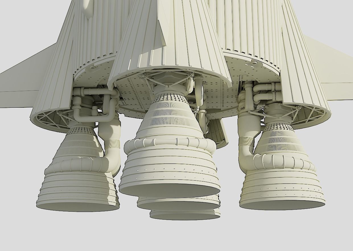 saturn-5 rocket 3D model | CGTrader