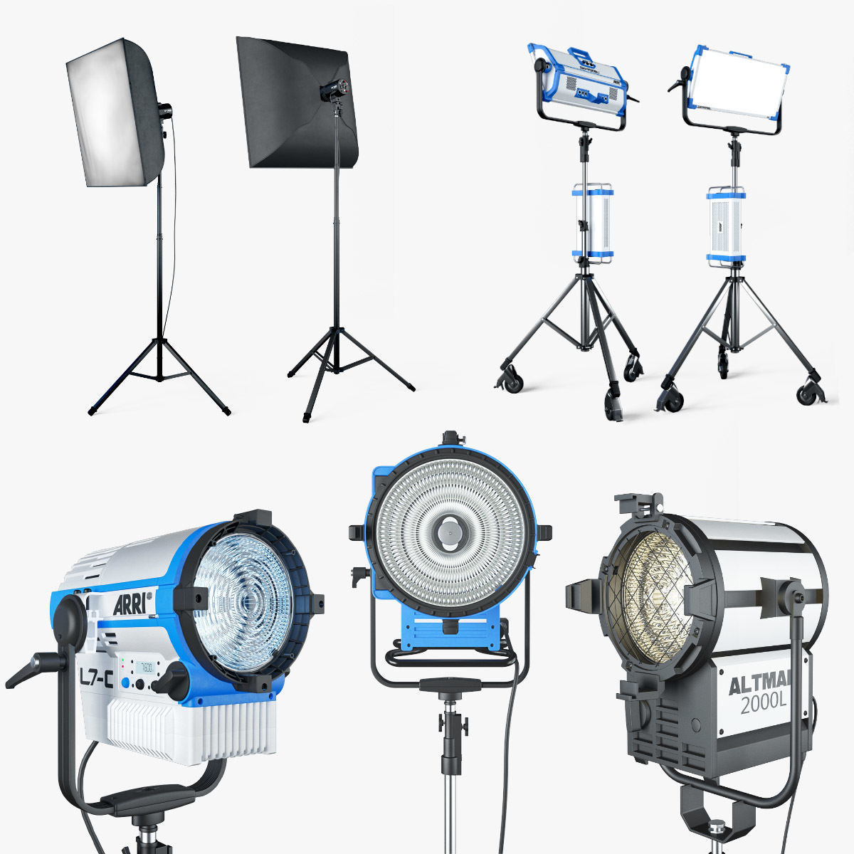 Studio Light Pack 3D model | CGTrader