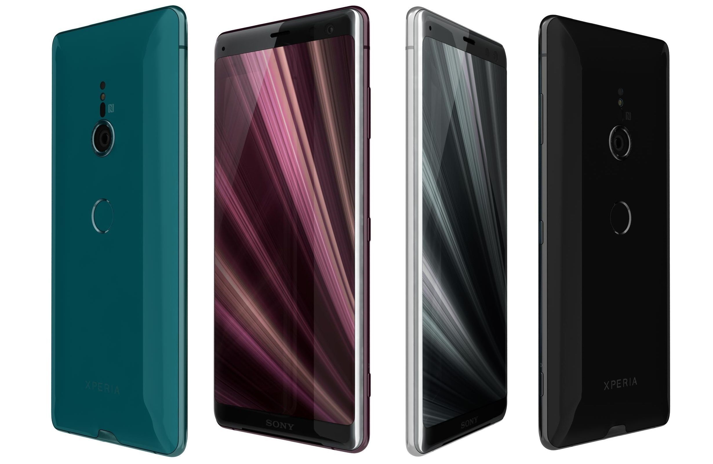 Sony Xperia XZ3 All Colors 3D model | CGTrader