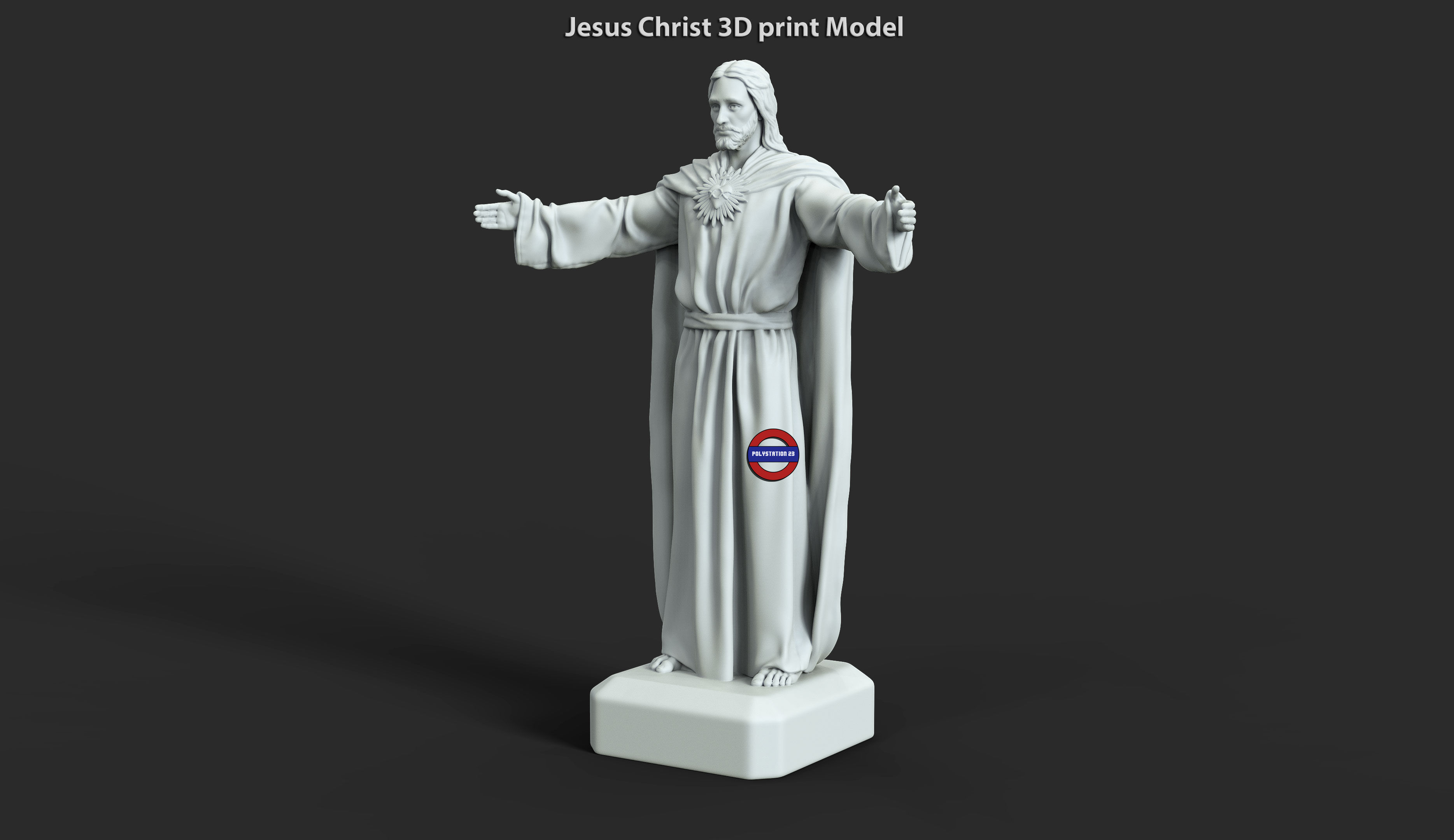 Jesus Christ vol3 statue for 3d print 3D model 3D printable | CGTrader