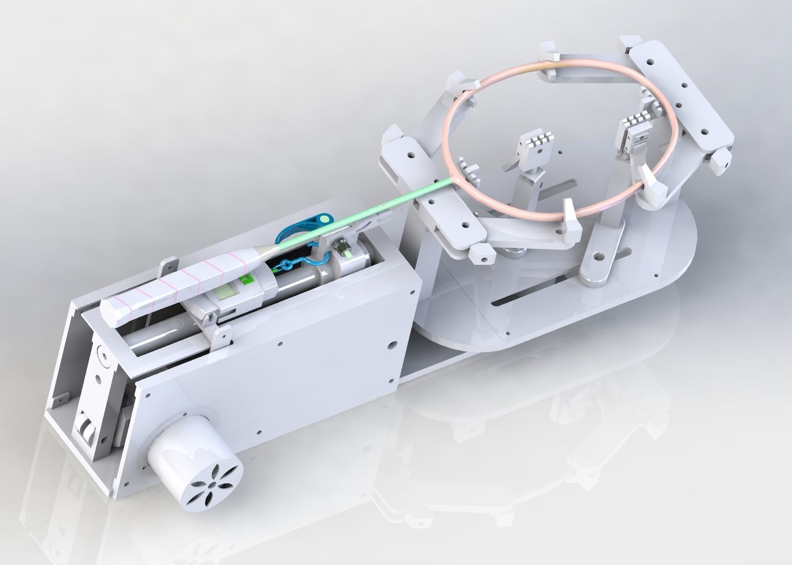 Badminton racquet threading device 3D model animated | CGTrader