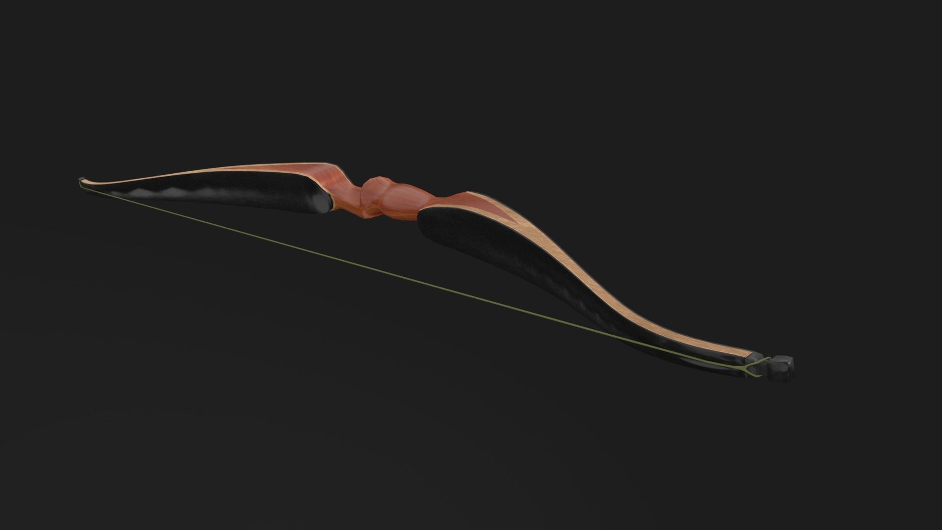 Wooden recurve bow 3D model | CGTrader