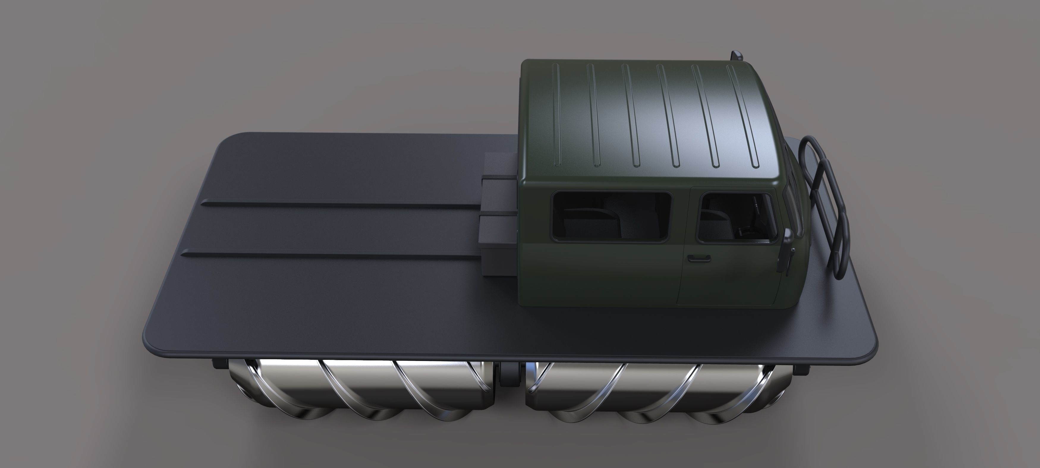 Screw terrain vehicle 3D model | CGTrader