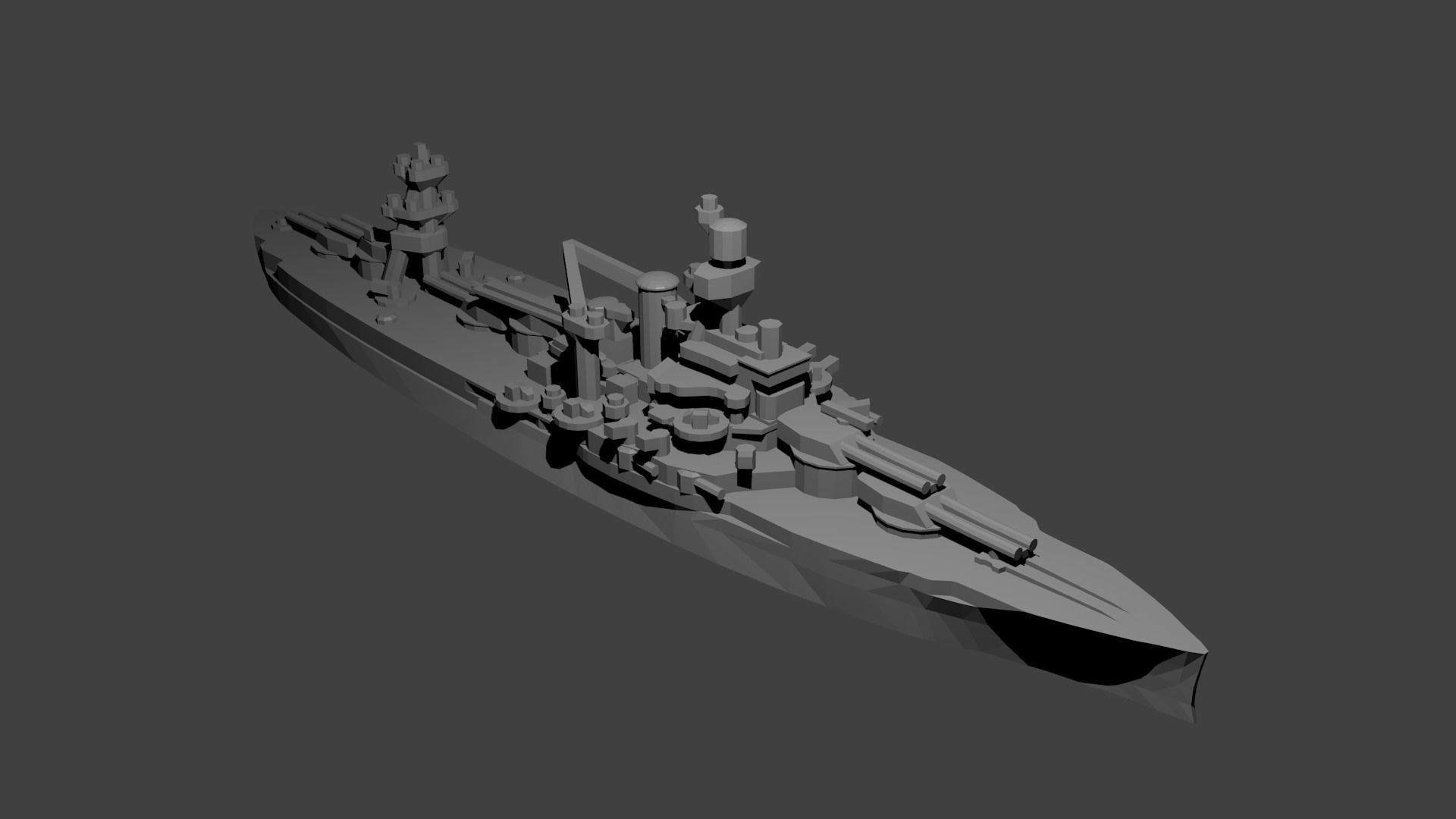 US Wyoming Class Battleship 3D model 3D printable | CGTrader