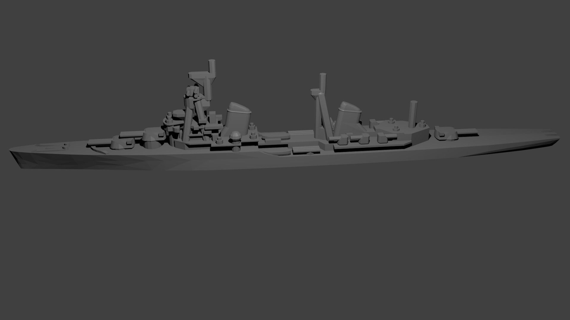 Soviet Kirov Class Cruiser Warship 3D model 3D printable | CGTrader
