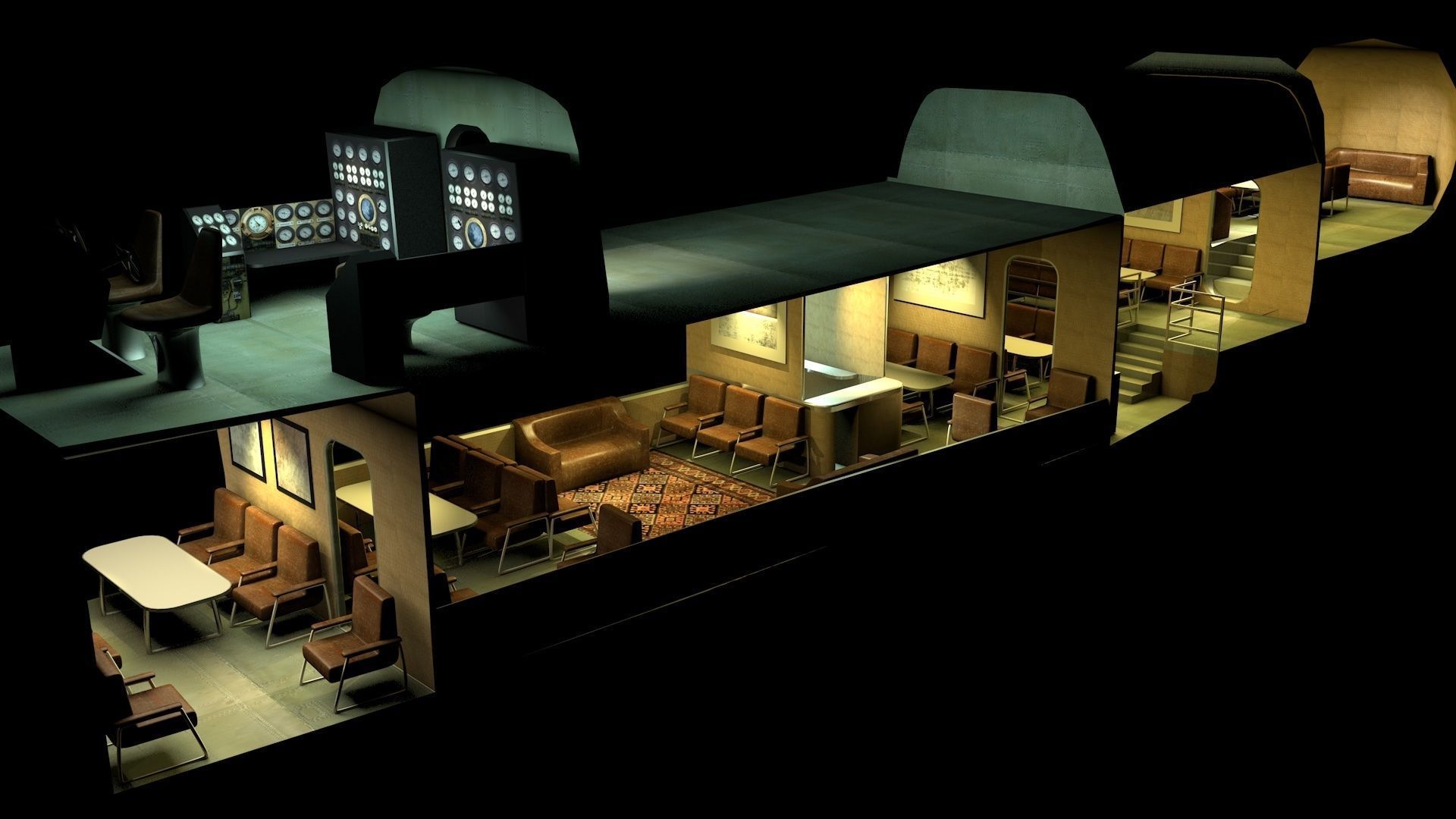 Yankee Clipper Flying Boat 3D model rigged | CGTrader