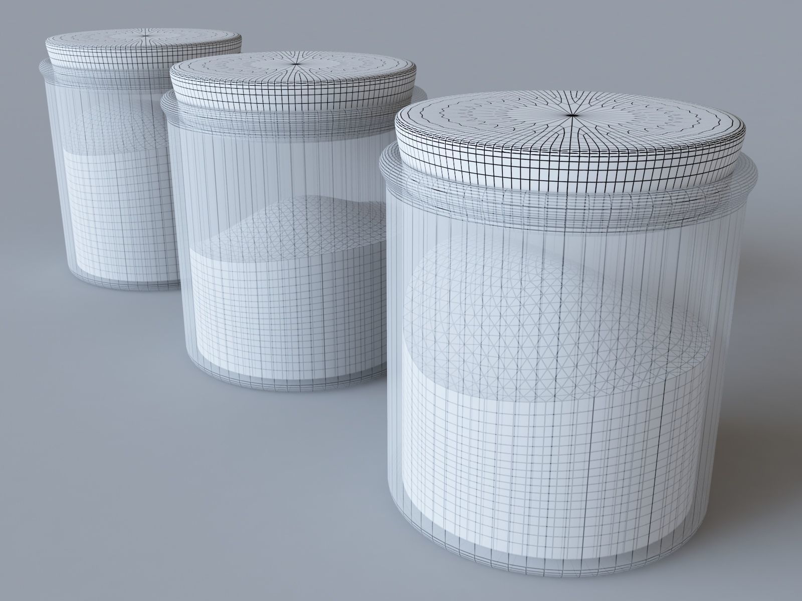 Jars with sugar coffee and tea 3D model | CGTrader