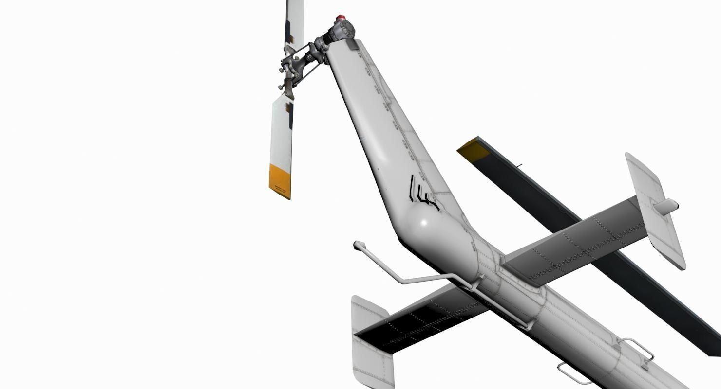 MBB BO-105 3D model animated | CGTrader