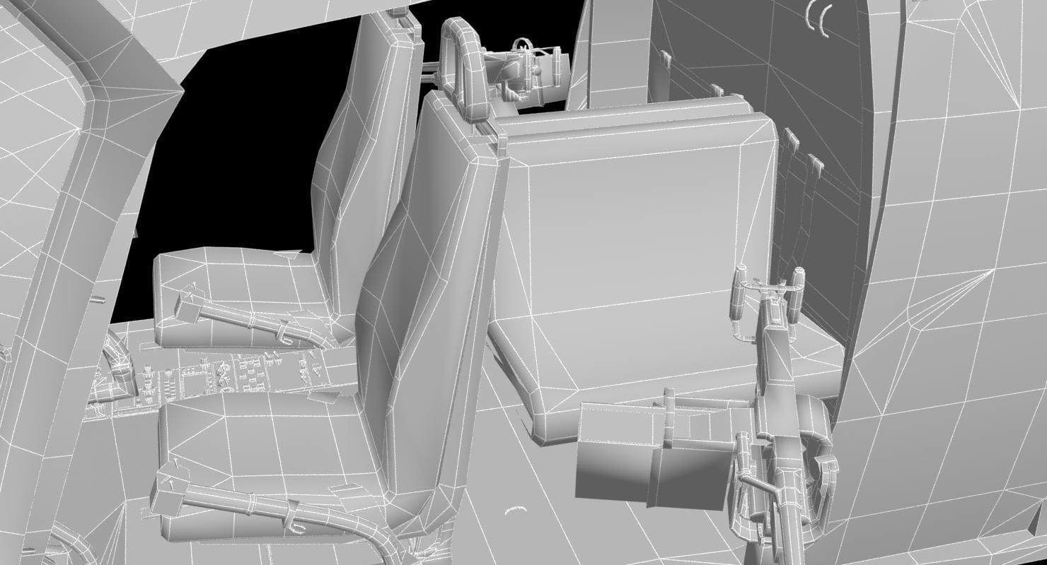 MBB BO-105M 3D model animated | CGTrader