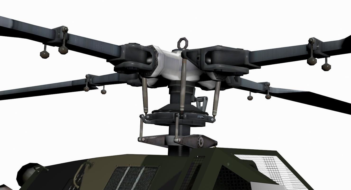 MBB BO-105M 3D model animated | CGTrader