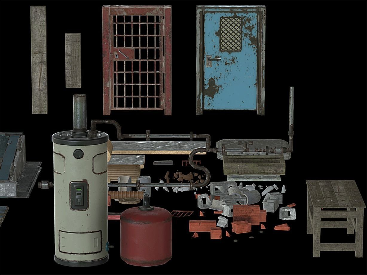 3D model Urban Basement Places VR / AR / low-poly | CGTrader