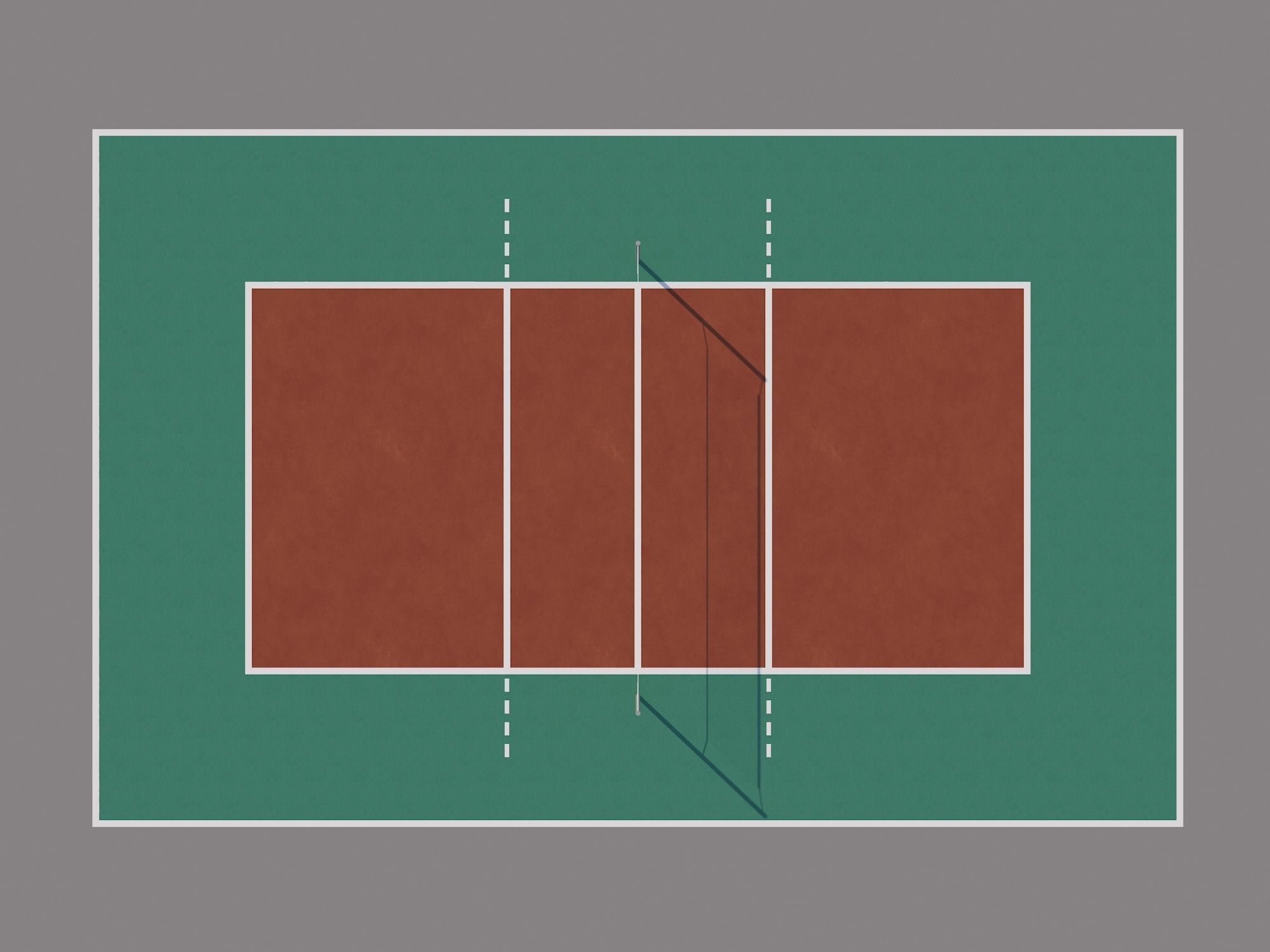 3D model Volleyball Court VR / AR / low-poly | CGTrader