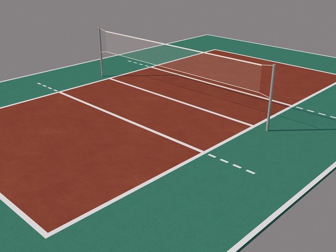 3D model Volleyball Court VR / AR / low-poly | CGTrader