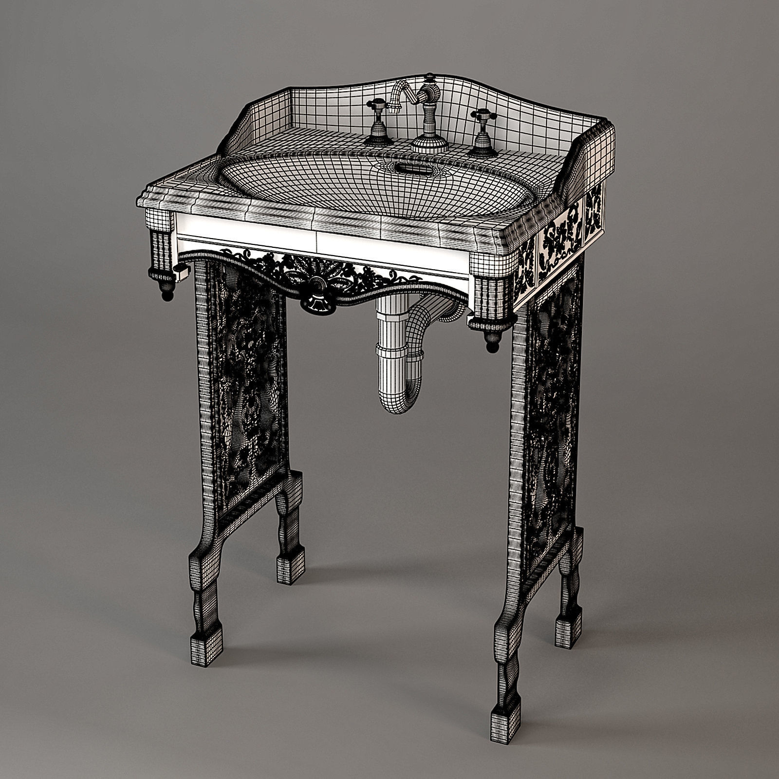 DEVON DEVON Angel Washstand free 3D model | CGTrader