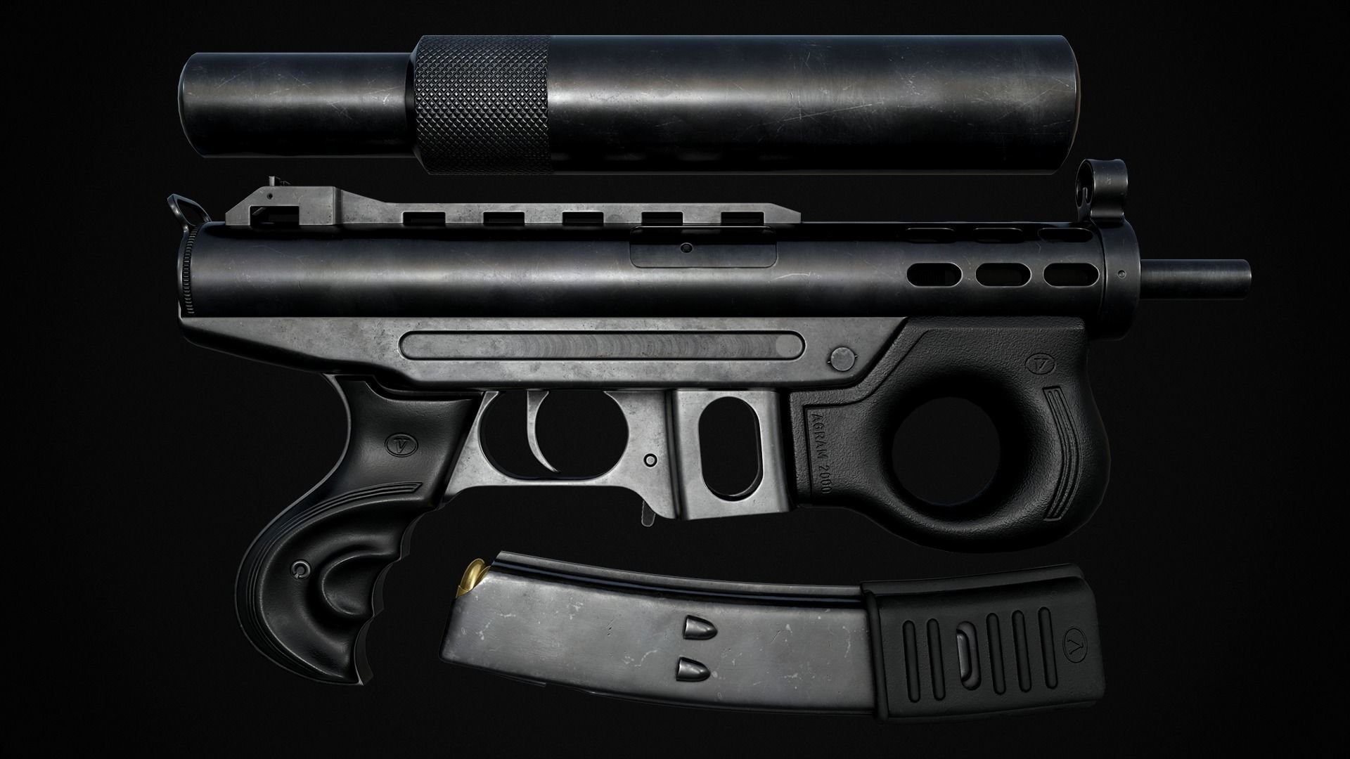 3D model Agram 2000 - Game Ready PBR Asset VR / AR / low-poly | CGTrader