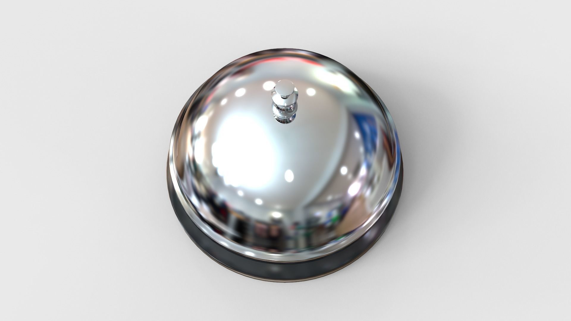 Hotel Reception Desk Bell 3D model | CGTrader