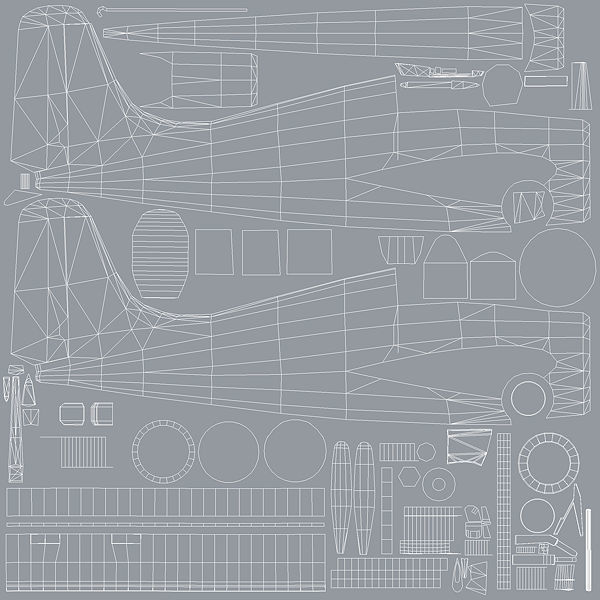 3D model Grumman FM2 Wildcat Aircraft VR / AR / low-poly animated ...