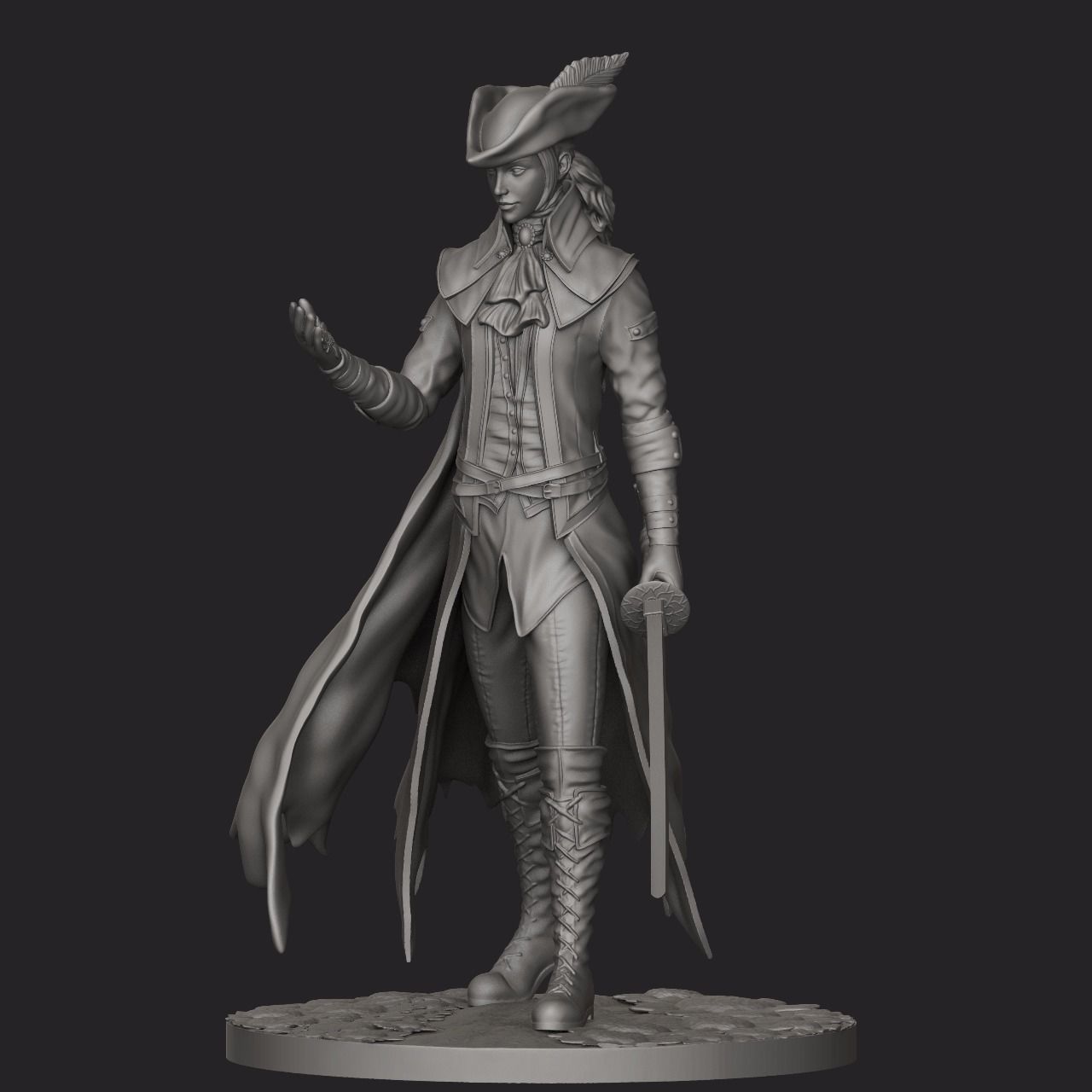 Lady Maria Bloodborne figure 35mm 3D model 3D printable | CGTrader