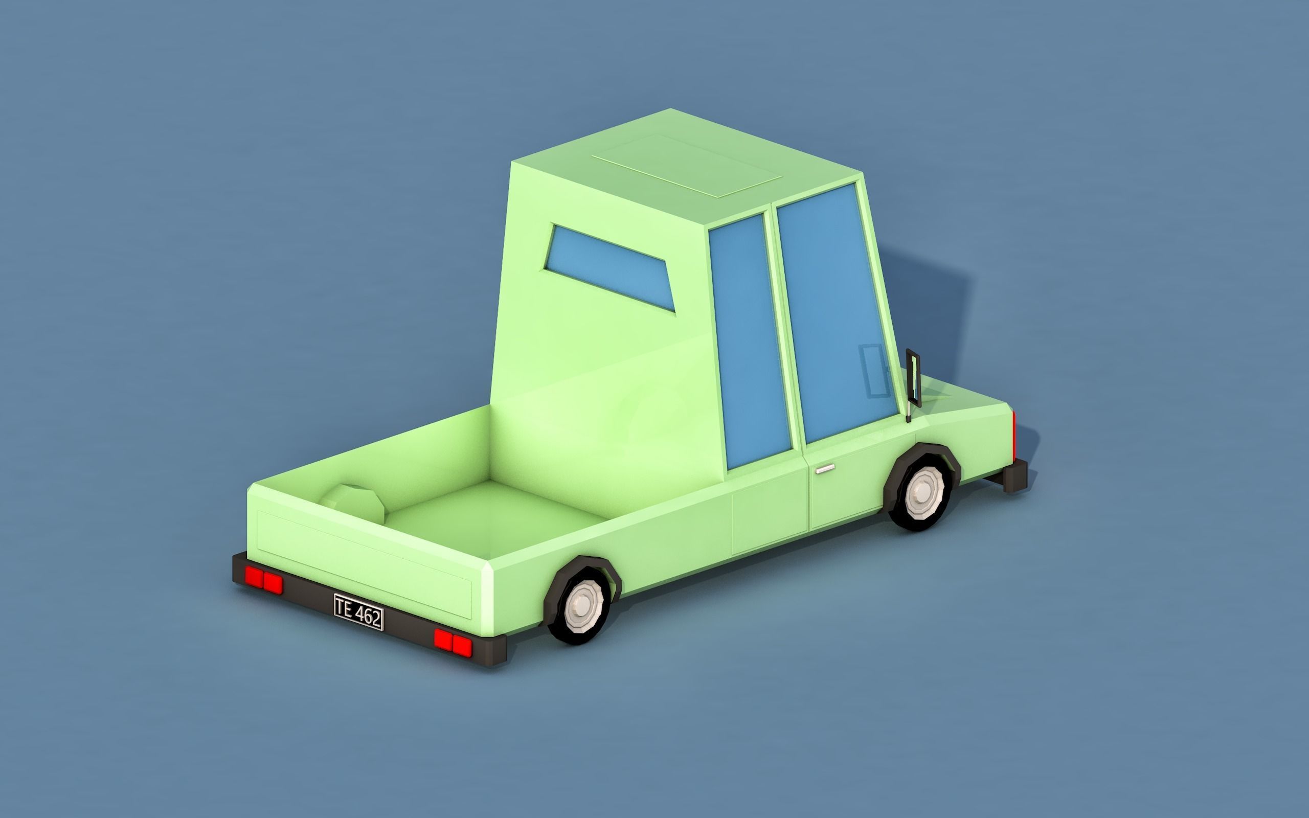 Cartoon Open Car free VR / AR / low-poly 3D model | CGTrader