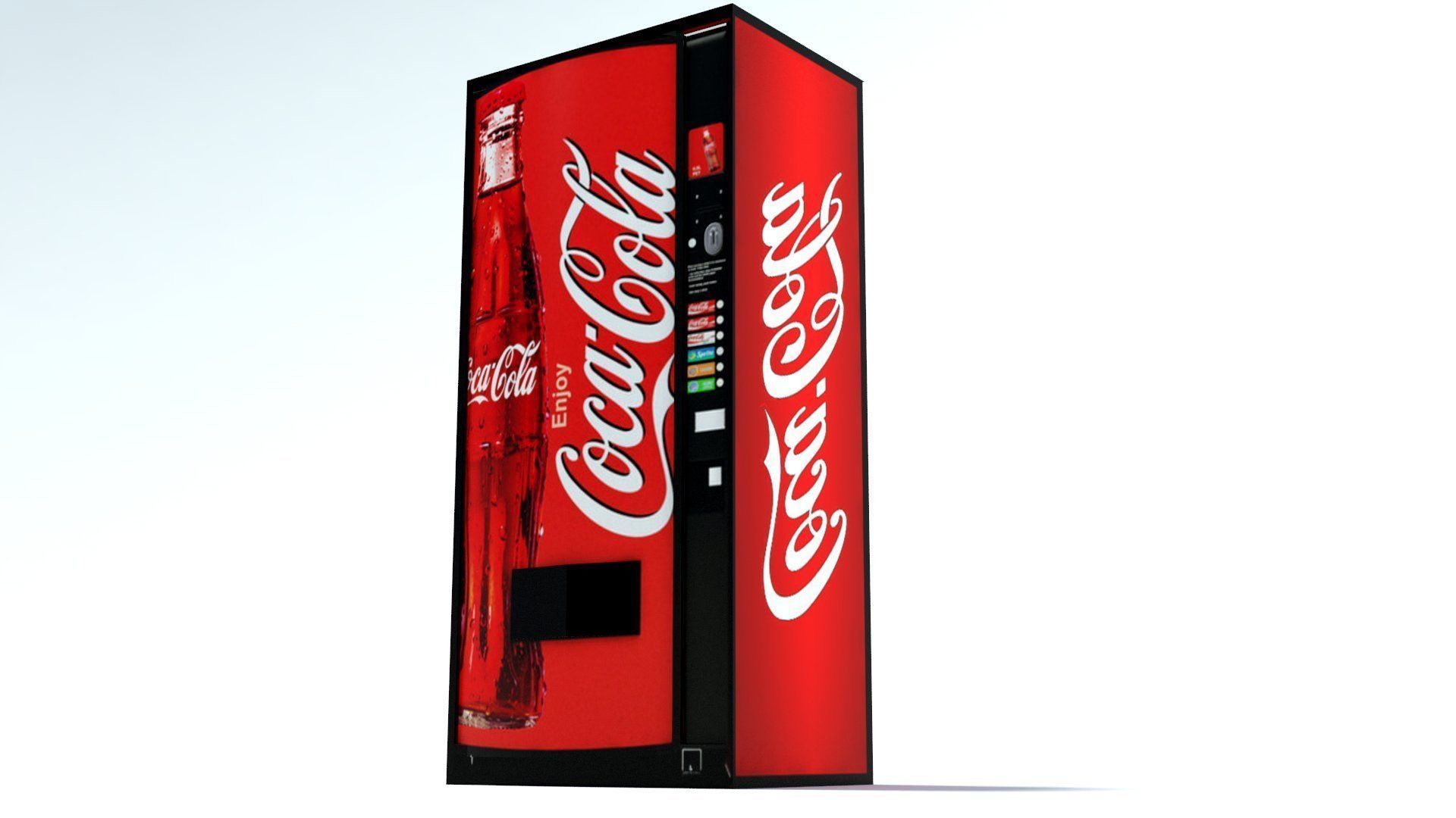 3D model Coca Cola Vending Machine VR / AR / low-poly | CGTrader