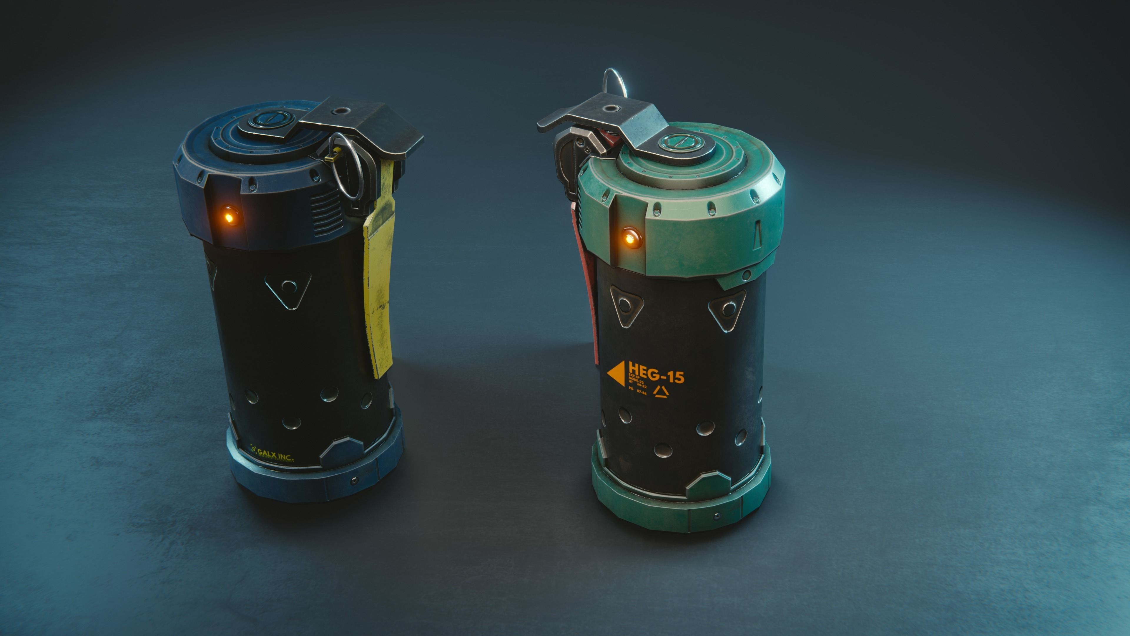 3D model Grenade Game-Ready launcher VR / AR / low-poly | CGTrader