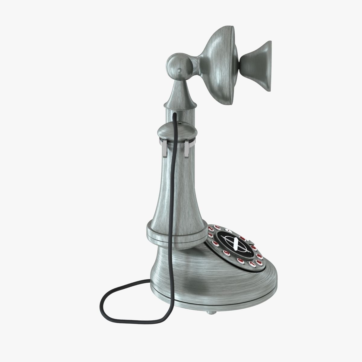 Crosley Old Candlestick Phone 3D model | CGTrader