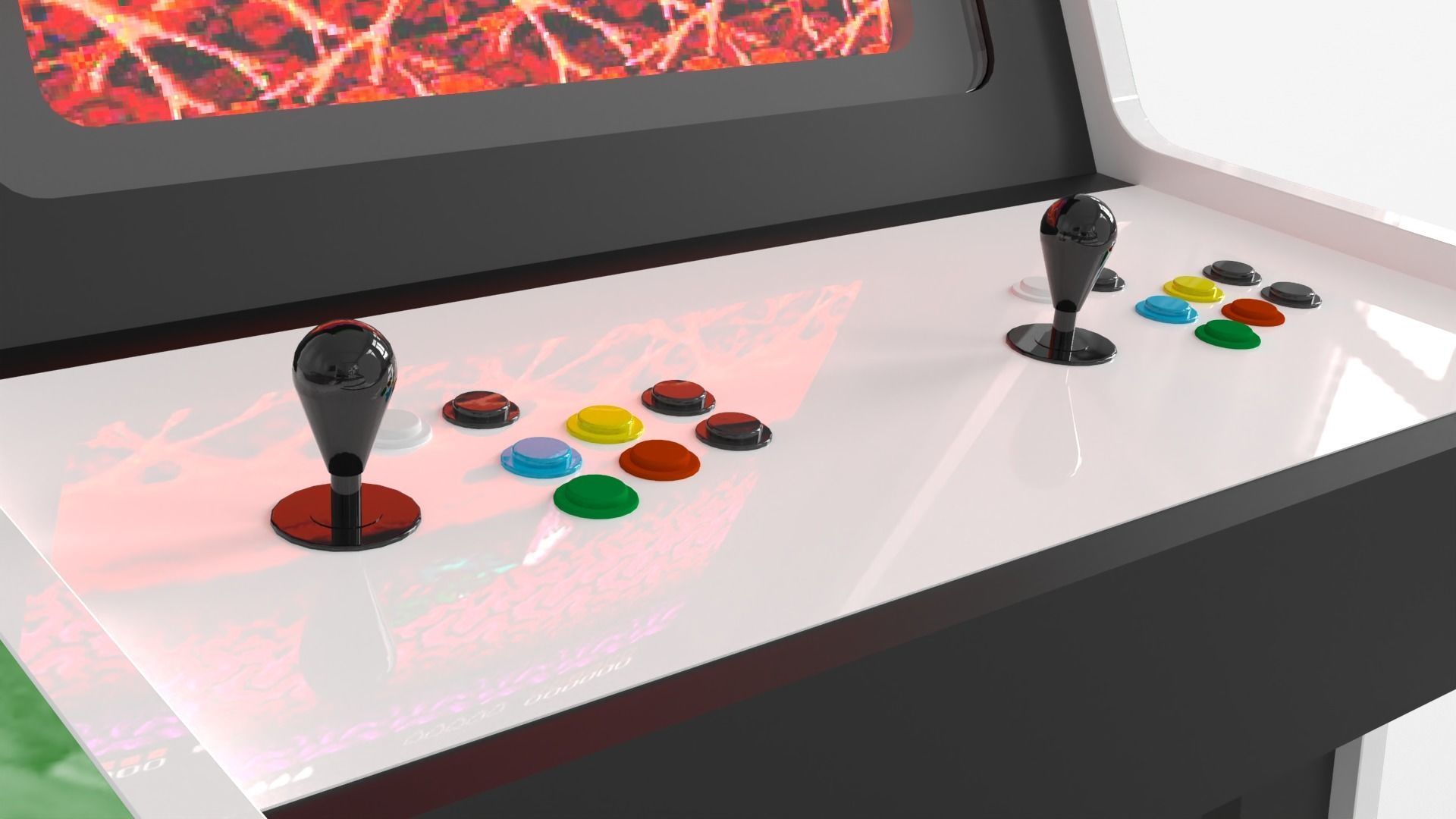 Classic Arcade Machine Cabinet 3D model | CGTrader