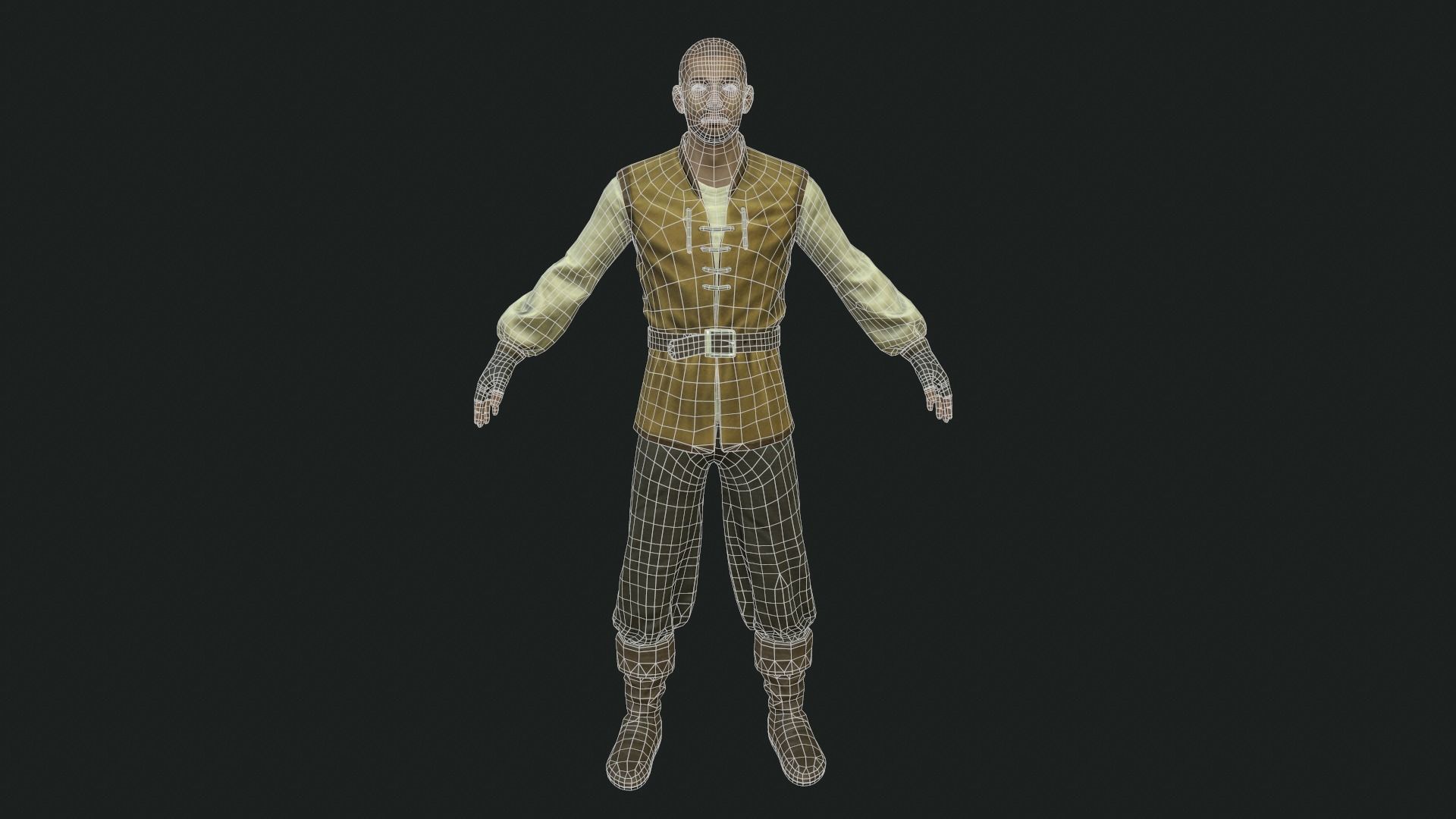 3D model villager character VR / AR / low-poly | CGTrader