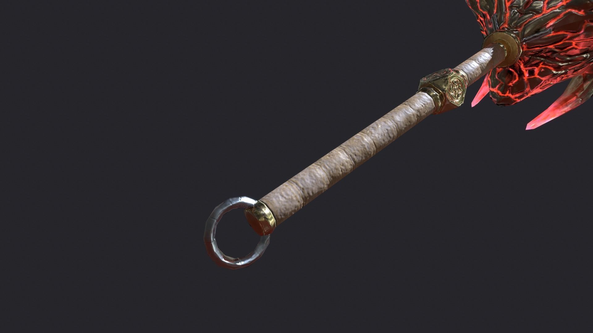 3D model Fantasy Stylish Weapon- Mace of Demon VR / AR / low-poly ...