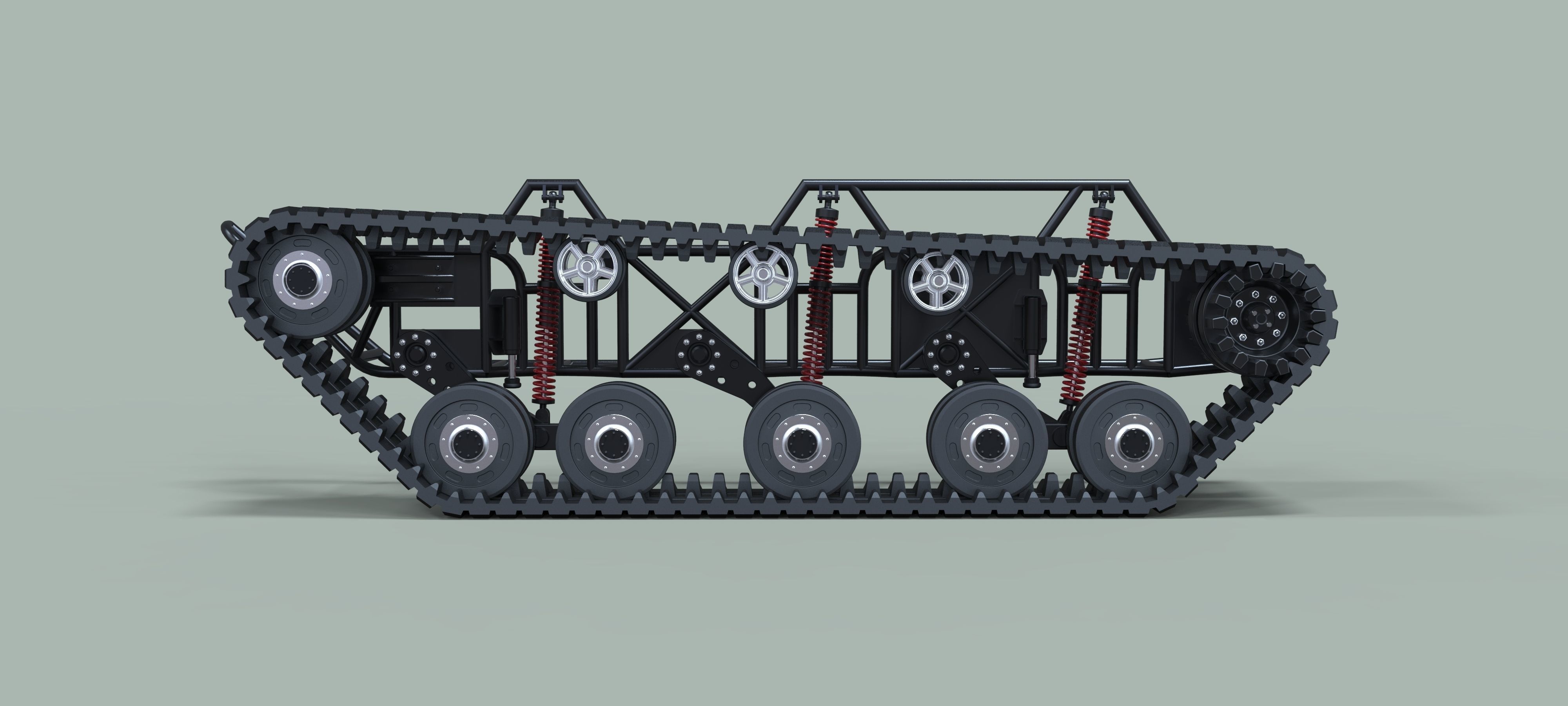 Track suspension 3D model | CGTrader