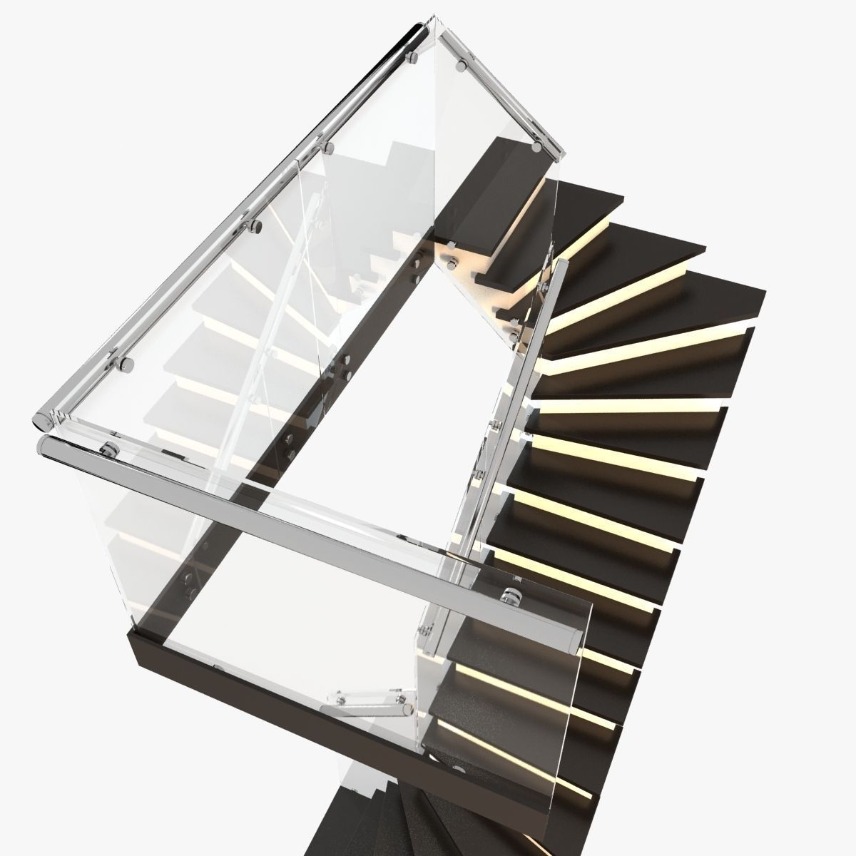 Modern Stairs 3D model | CGTrader