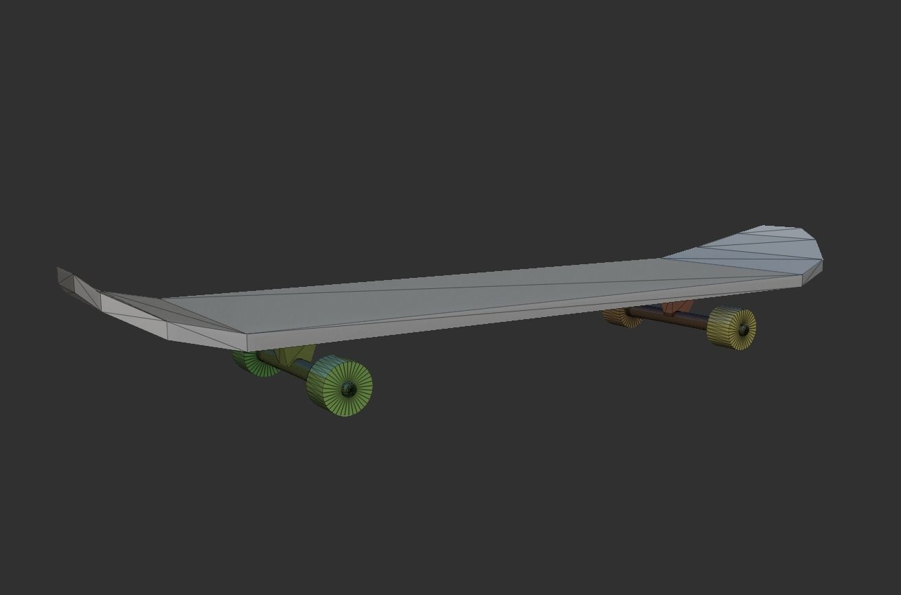 Lowpoly Skateboard with details free VR / AR / low-poly 3D model | CGTrader