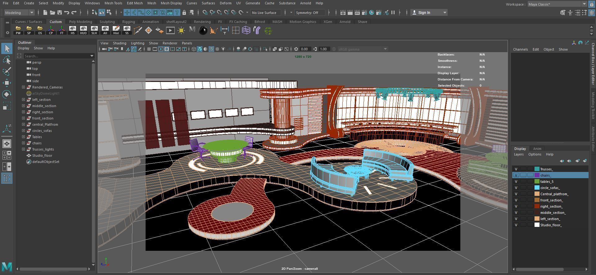 TV studio sets 3D model | CGTrader