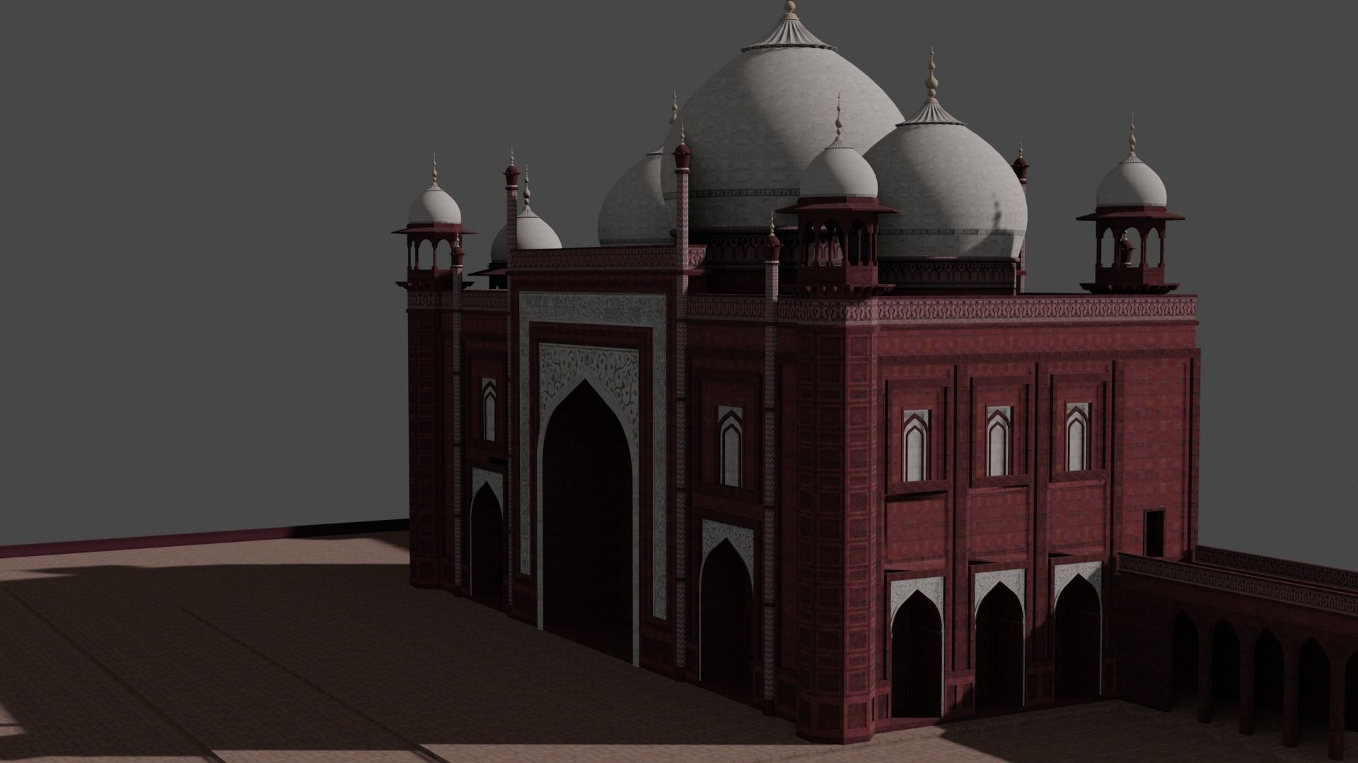 3D model Taj Mahal VR / AR / low-poly | CGTrader