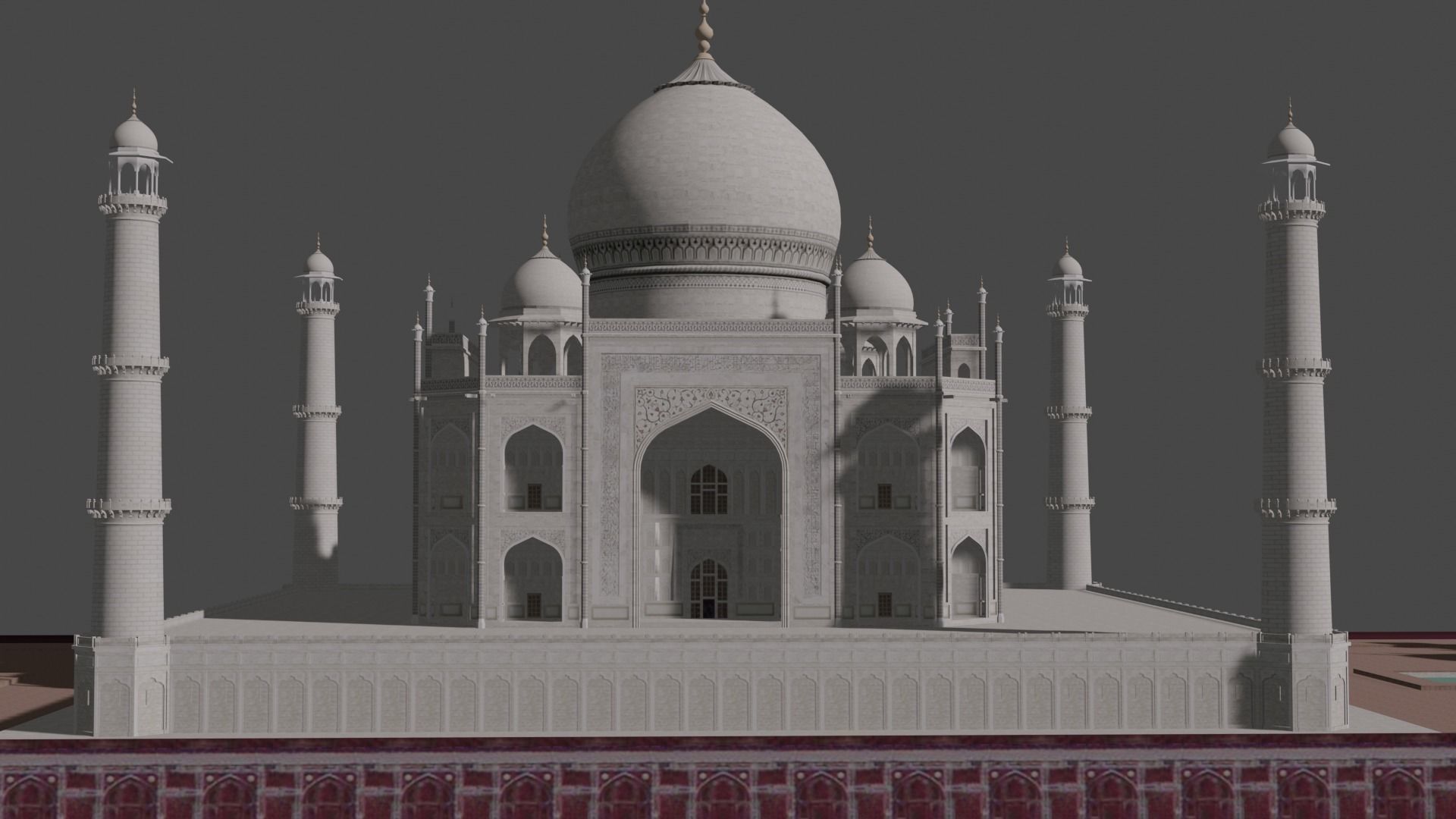 3D model Taj Mahal VR / AR / low-poly | CGTrader