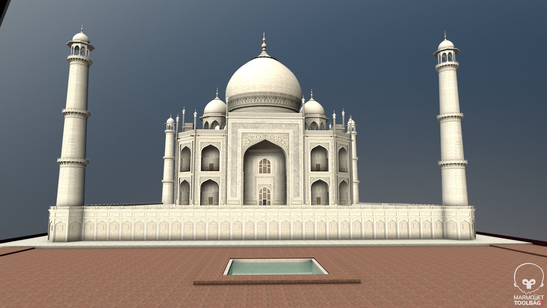 3D model Taj Mahal VR / AR / low-poly | CGTrader