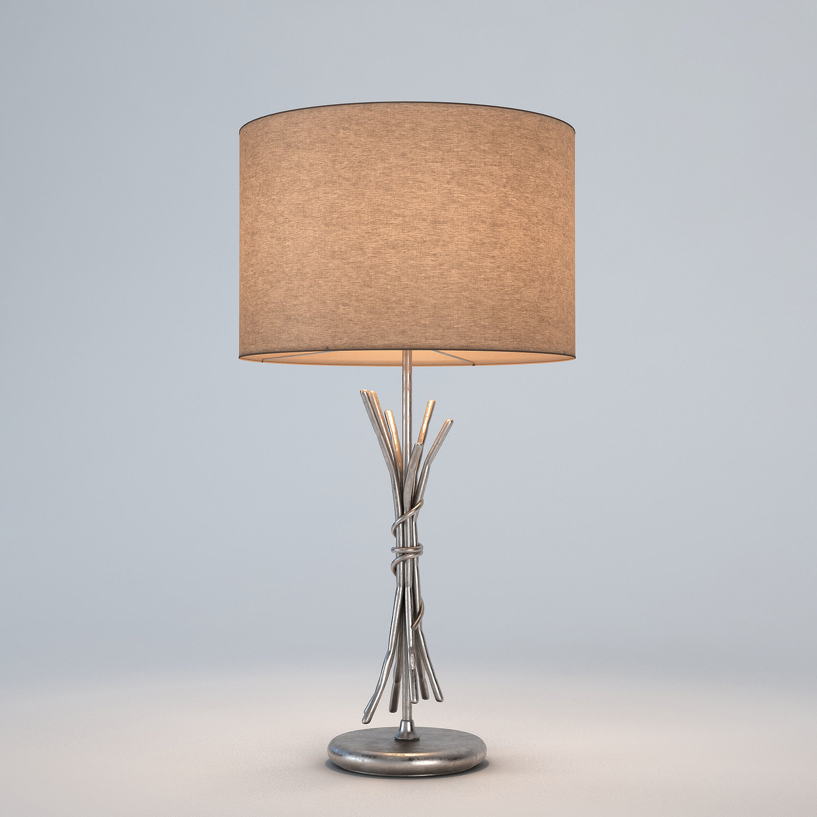 Chelsom Silver Sculpture Table Lamp 3D model | CGTrader