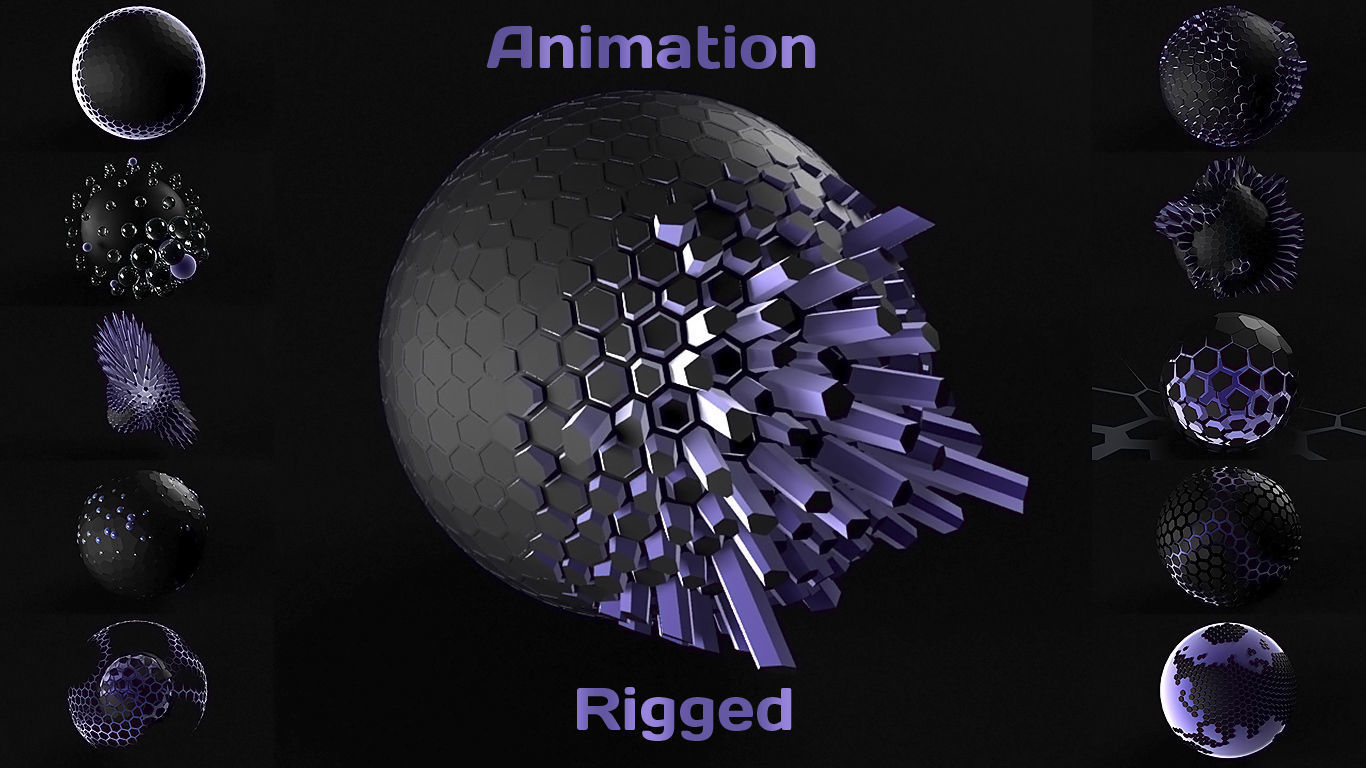 Techno Animation 3D model animated rigged | CGTrader