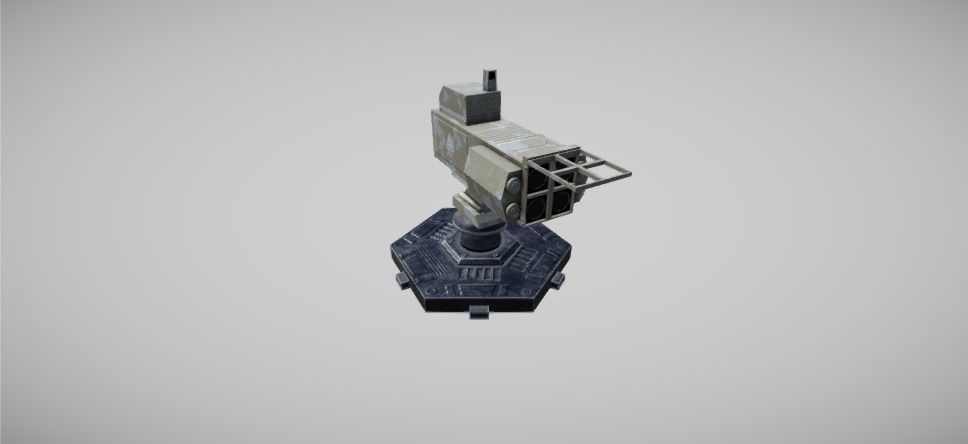 3D model Modern Unmanned Turrets VR / AR / low-poly | CGTrader
