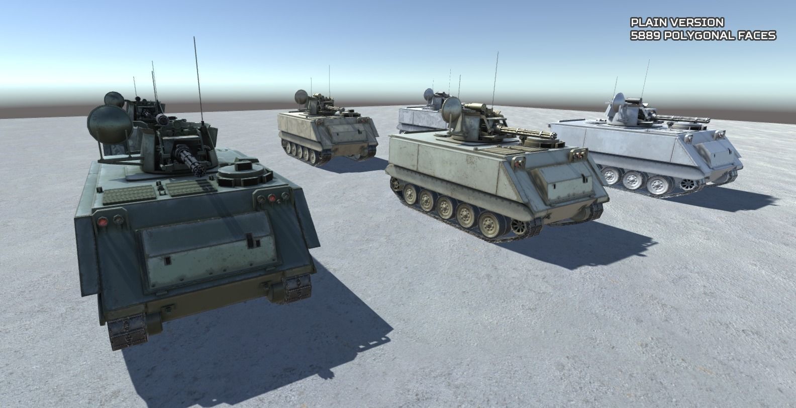 3D model Low Poly M163 VADS VR / AR / low-poly rigged | CGTrader