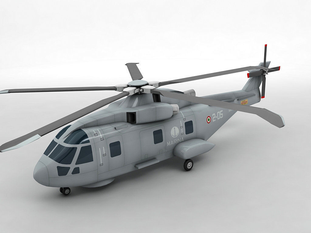 3D model Agusta Westland EH-101 Helicopter VR / AR / low-poly | CGTrader