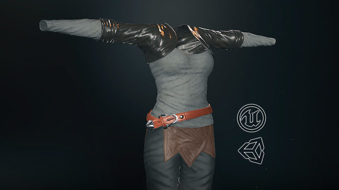 3D model Female Survivor Outfit VR / AR / low-poly | CGTrader