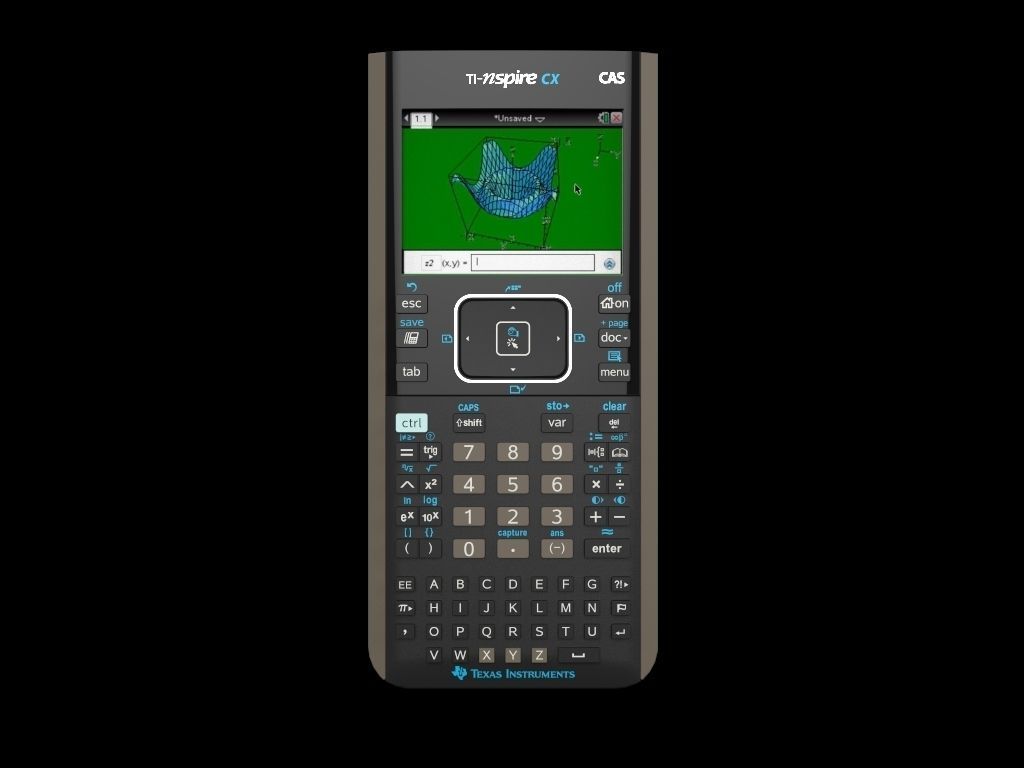 TI Nspire CX CAS Calculator 3D CGTrader